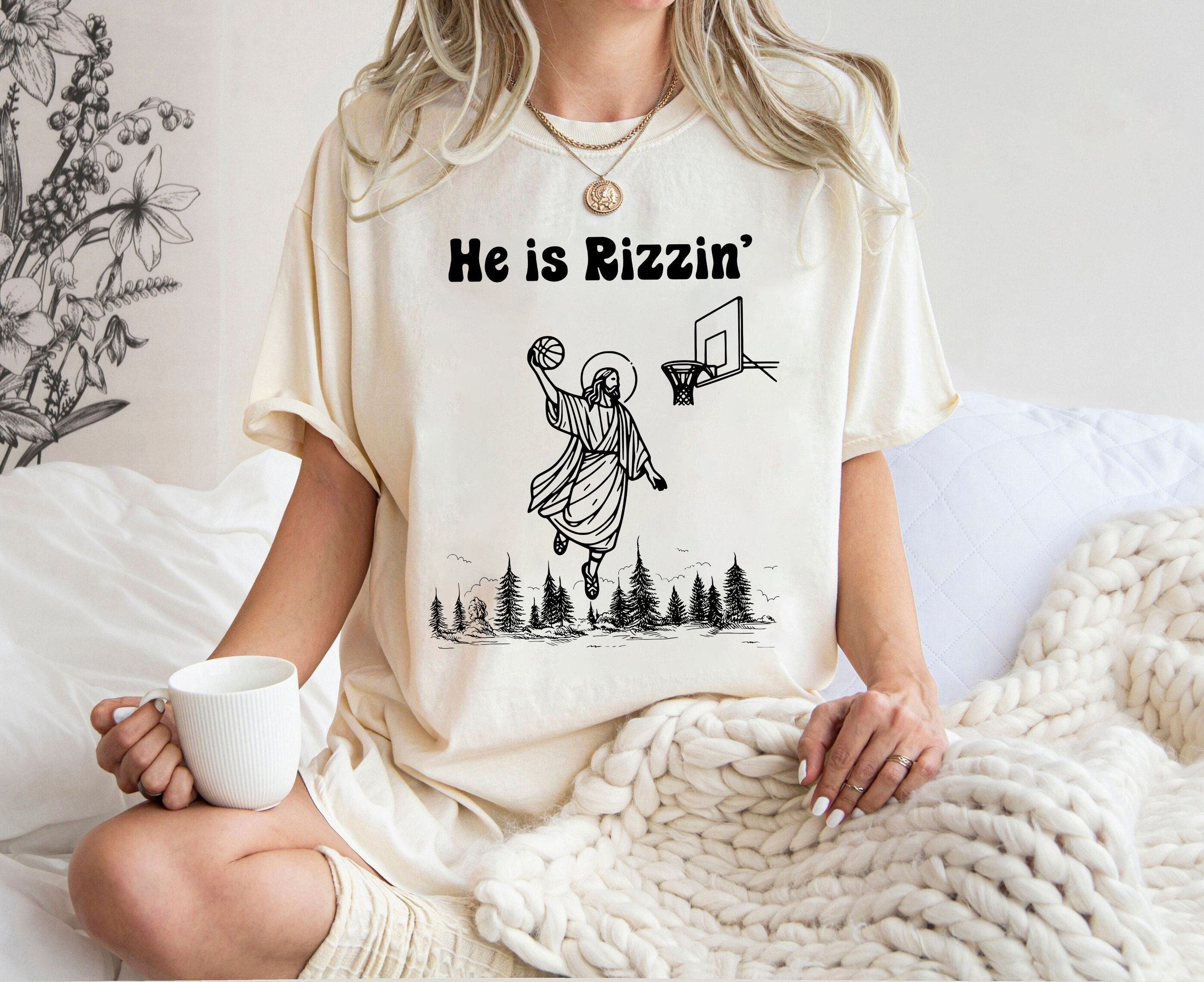 He is Rizzin' Png, Funny Jesus Png, Humor Easter Png, Christian Easter ...