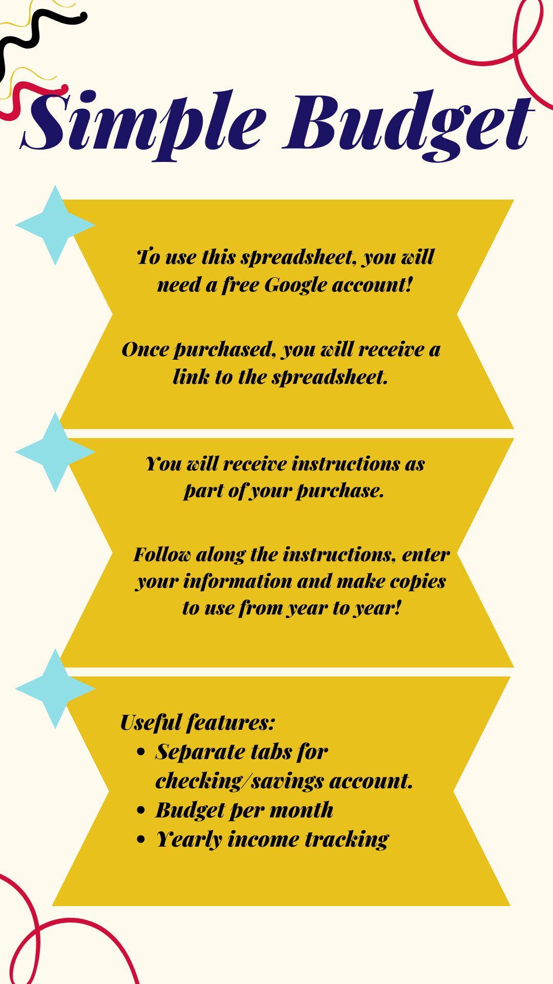 Simple Budget & Check Register in Teal, Budget and Check Register ...