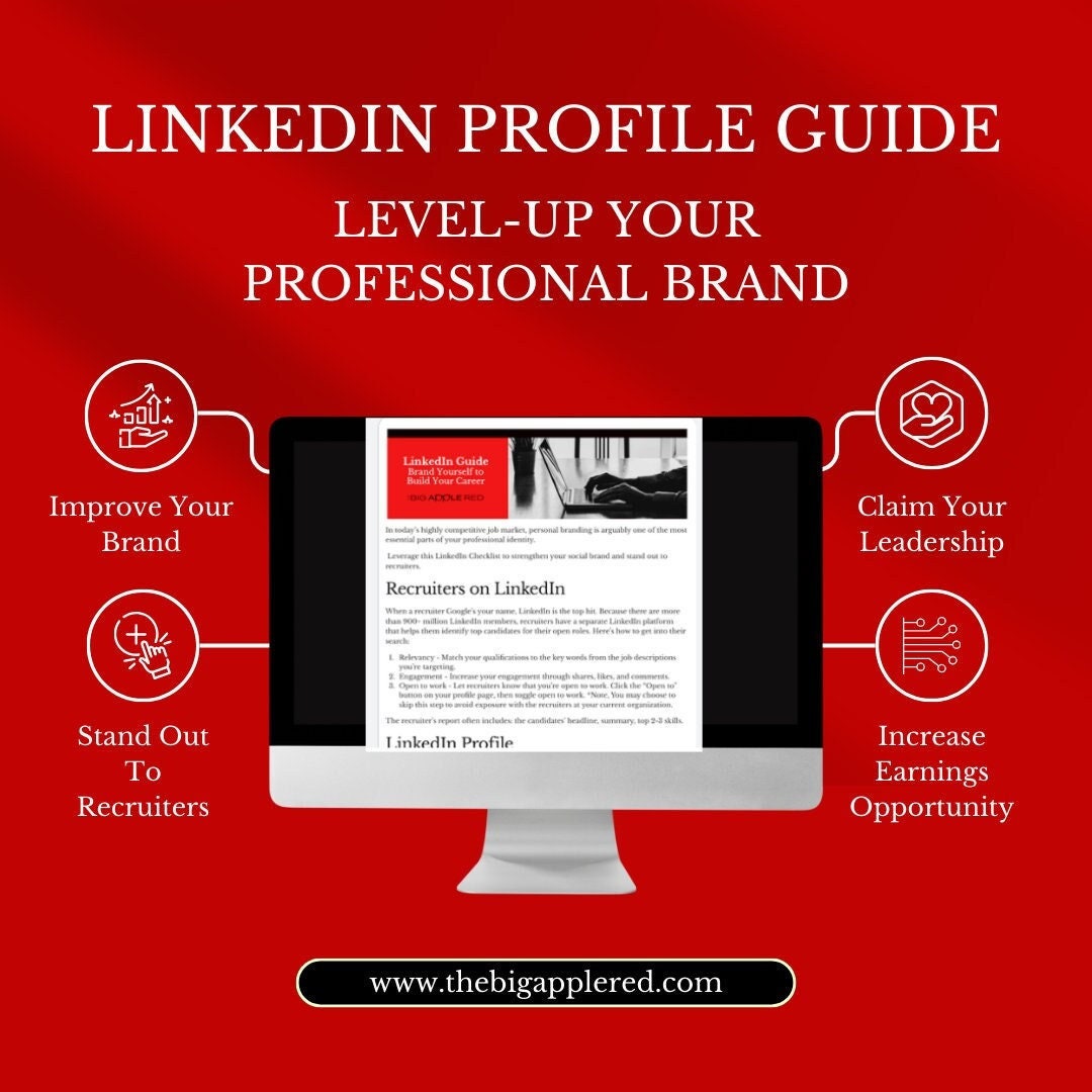 Linkedin Profile Guide: Brand Yourself to Build Your Career - Etsy