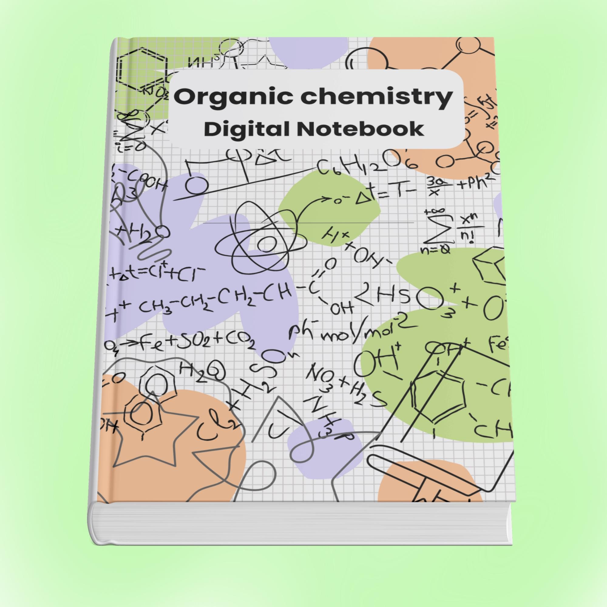 Organic Chemistry Digital Notebook | Printable Science Study Notebook ...