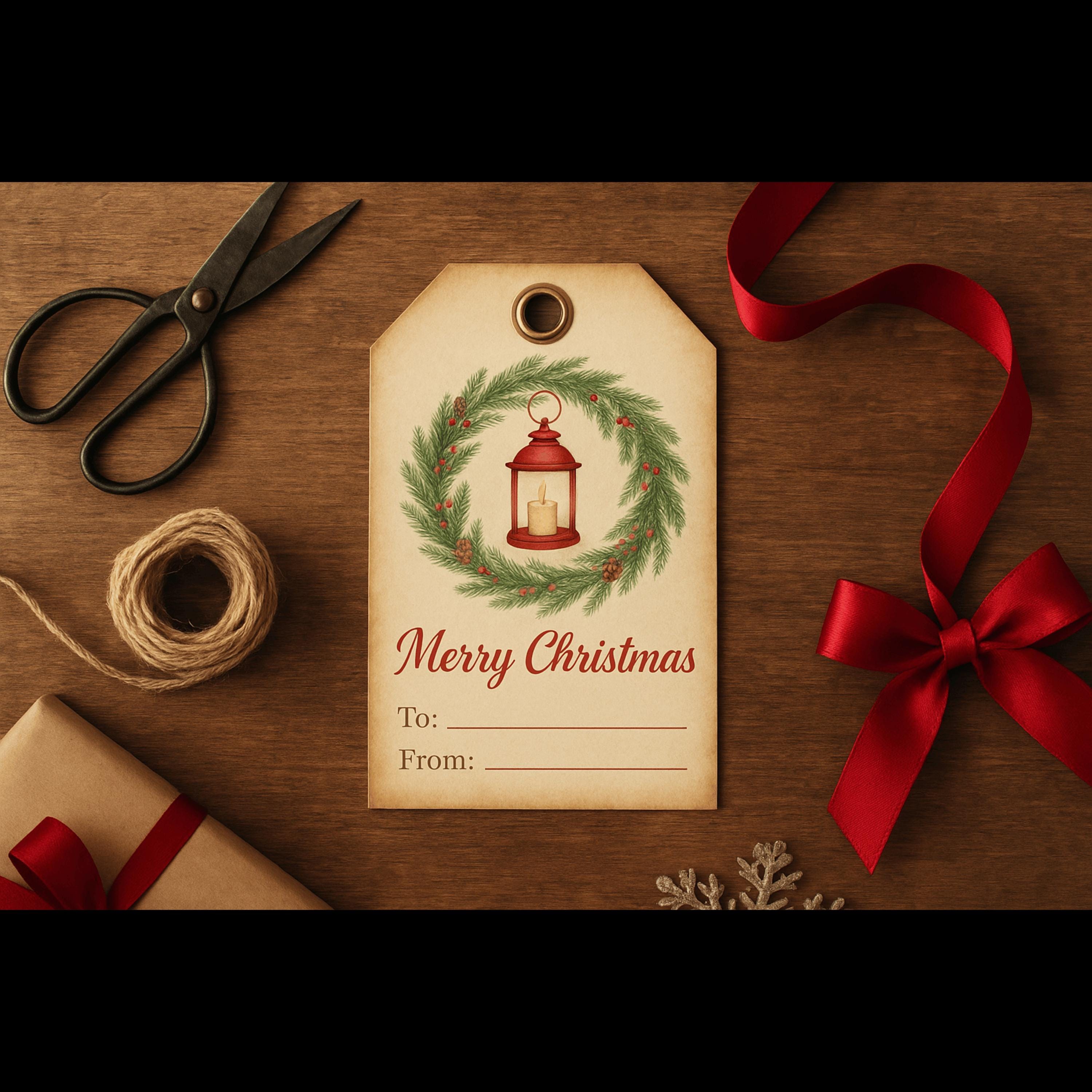 Christmas Gift Tags Bundle: 20 Printable Holiday Labels (digital ...