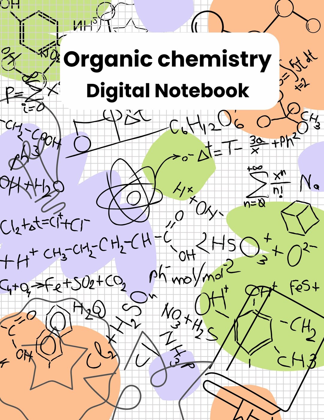 Organic Chemistry Digital Notebook | Printable Science Study Notebook ...