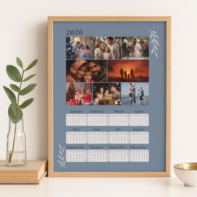 Bewerkbare kalender 2026, sjabloon 2026, afdrukbare kalender - 8,5 x 11 ...