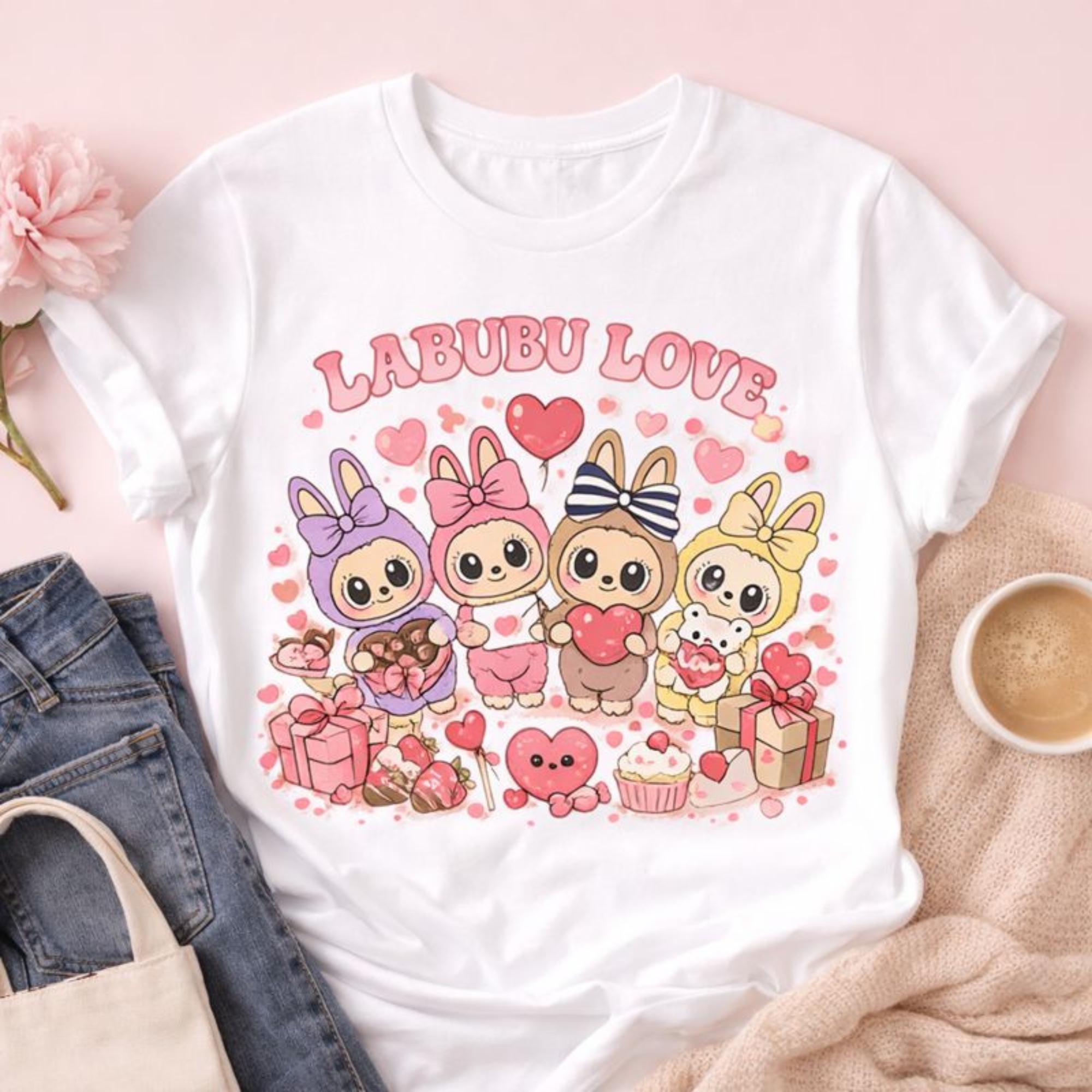 Labubu Clipart Png, Labubu Valentines Day Gift, Cute Sticker Pack ...