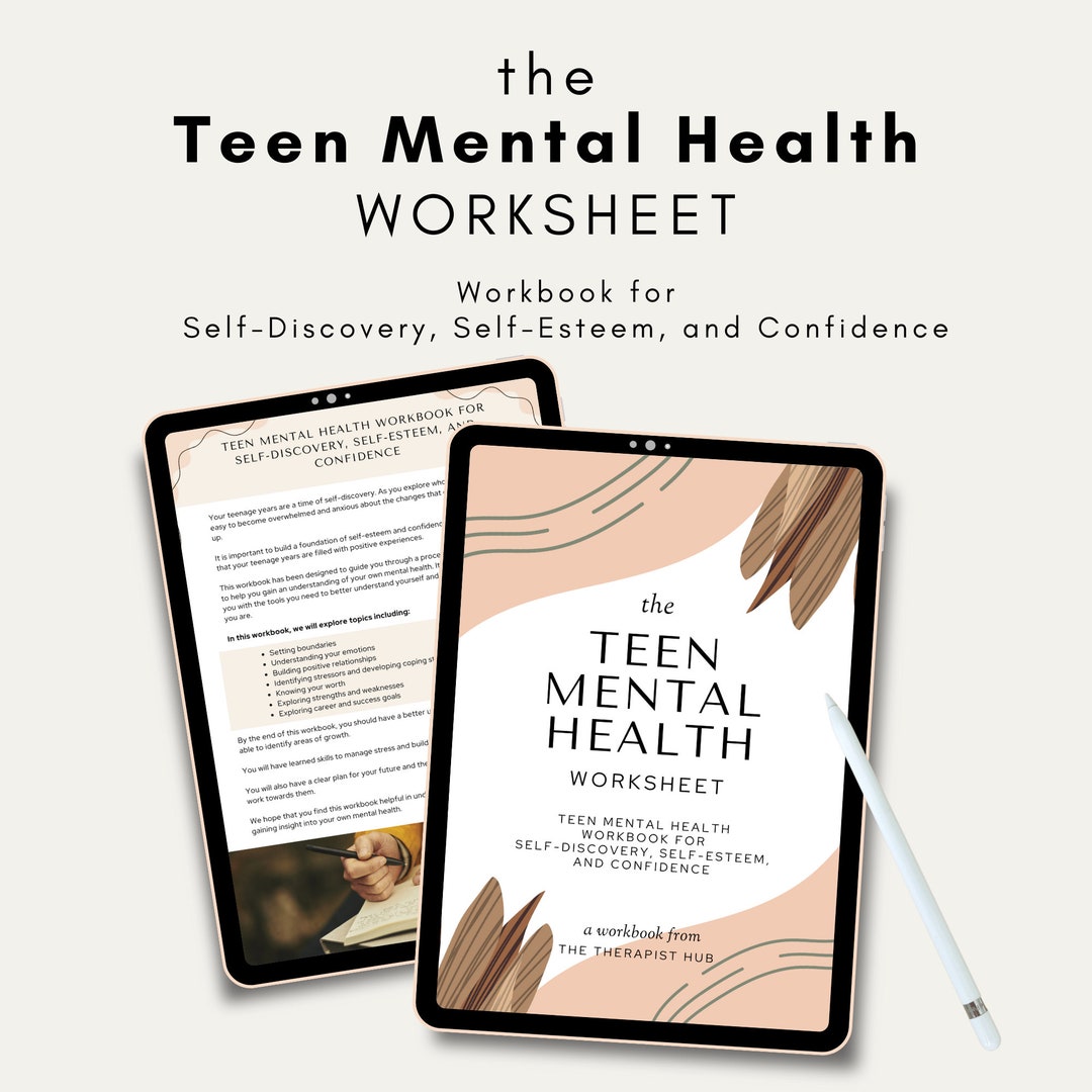 Teen Mental Health Workbook - Etsy