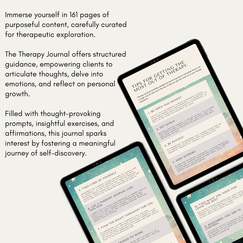 Therapy Journal - Etsy