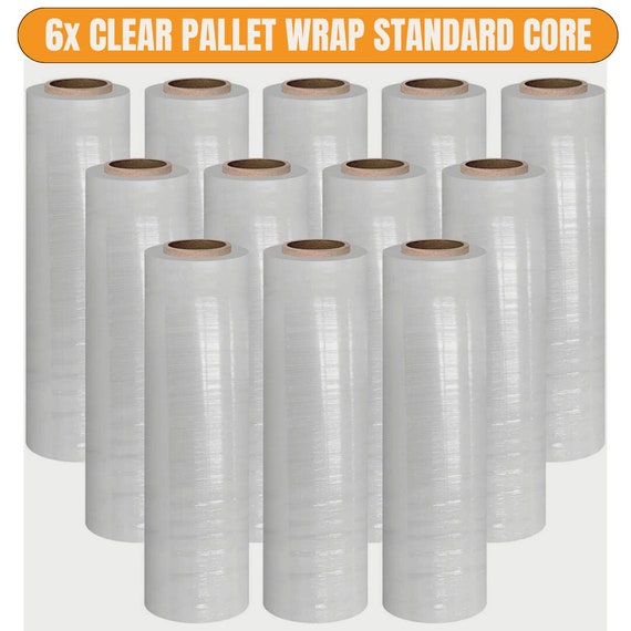 6x Clear Pallet Shrink Stretch Wrap Shrink Wrap Cling Film Plastic Wrap Packaging for Removals Industrial Warehouse Use Etsy UK