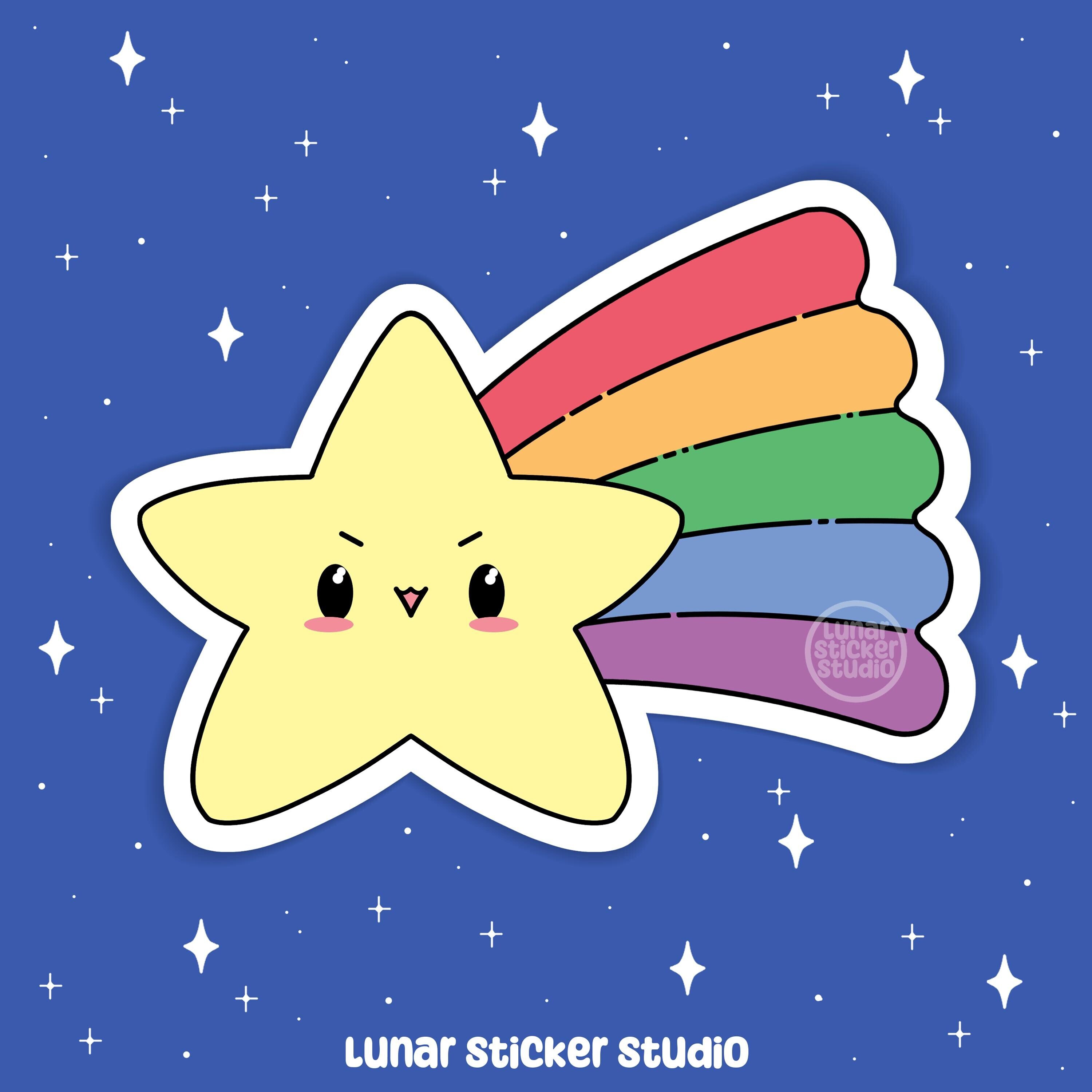 Shooting Star Sticker | Star Sticker | Space Sticker | Star Holographic ...