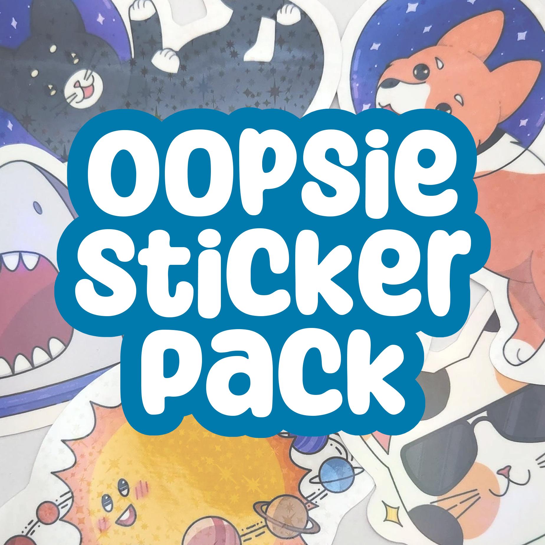 Oopsie Sticker Pack B-grade Stickers Sticker Pack Vinyl Stickers - Etsy