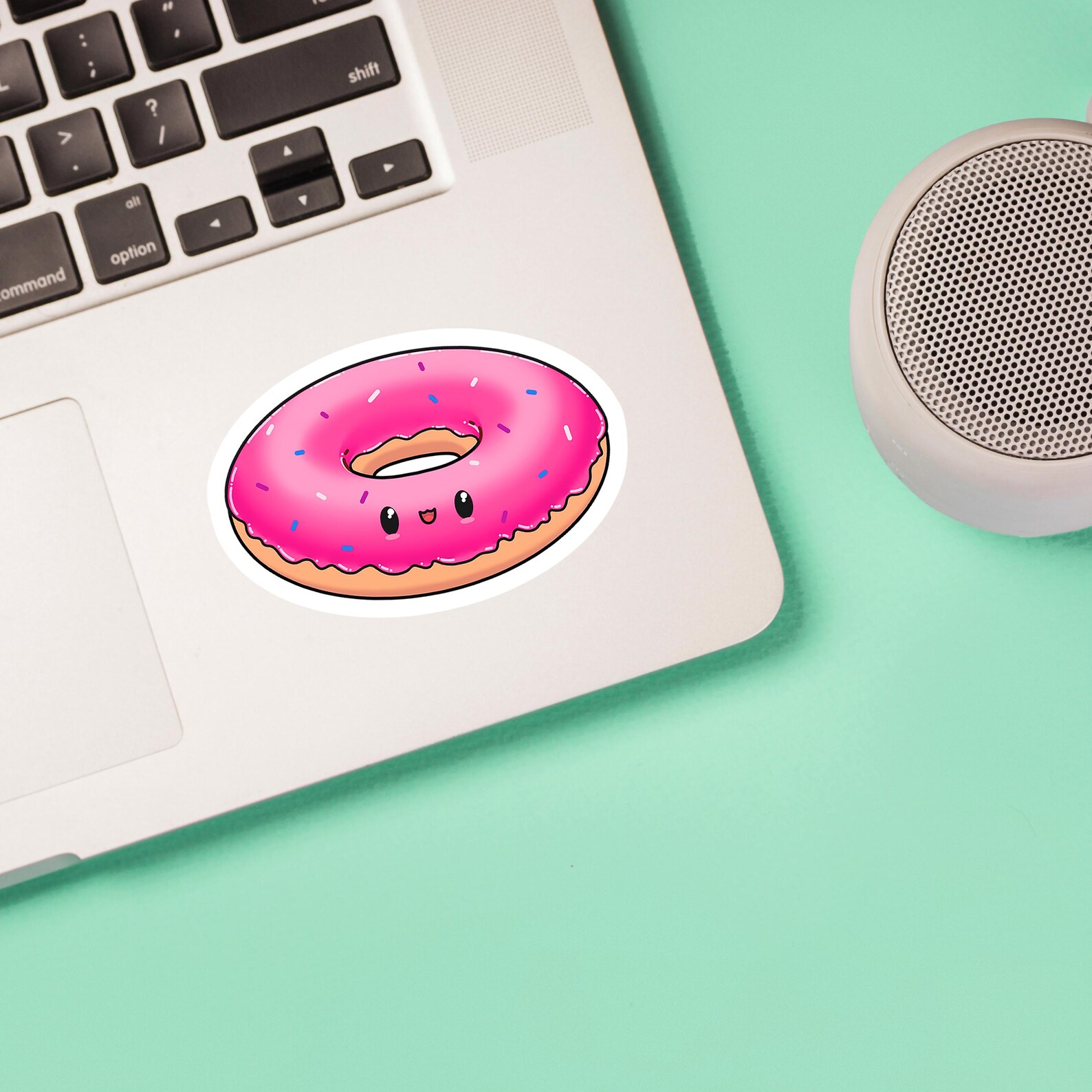 Donut Sticker | Cute Donut Sticker | Kawaii Donut Sticker | Pastry ...