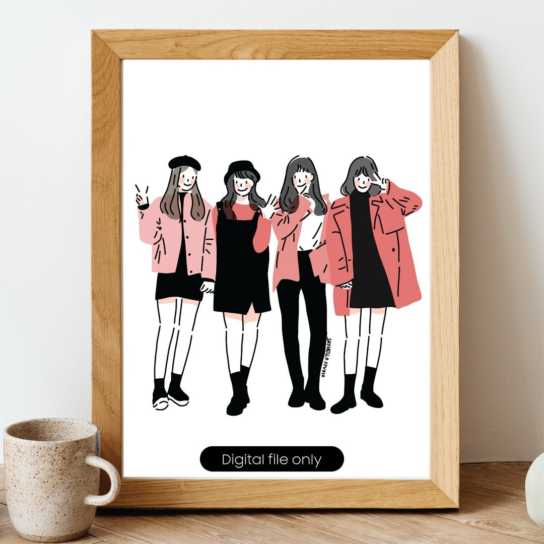 Custom Line Drawing in Color, Custom Minimalist Drawing, Minimalist ...
