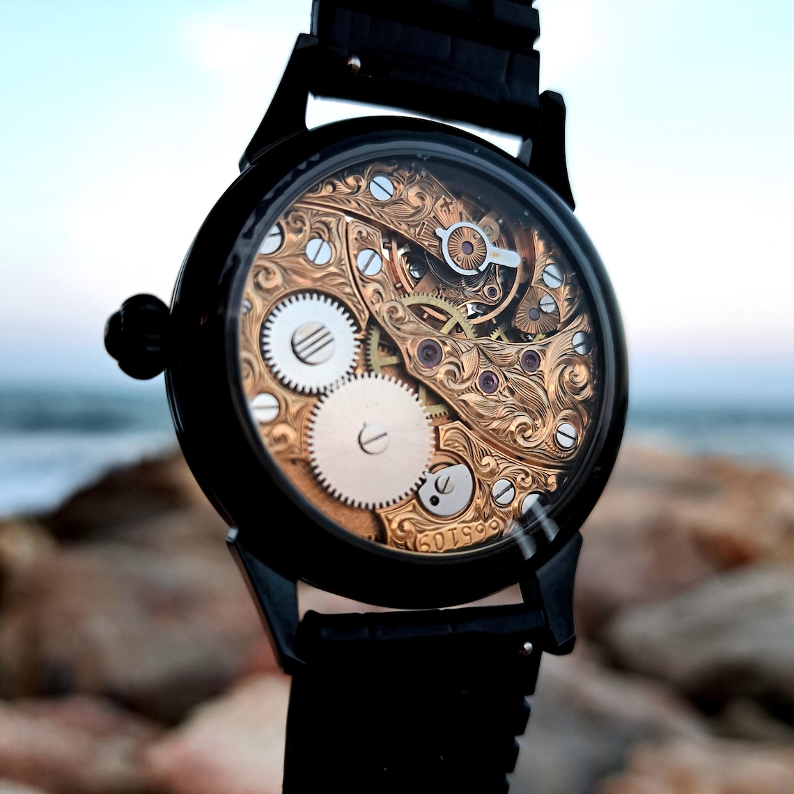 Handmade Mechanical Gold Plated Watch - Etsy