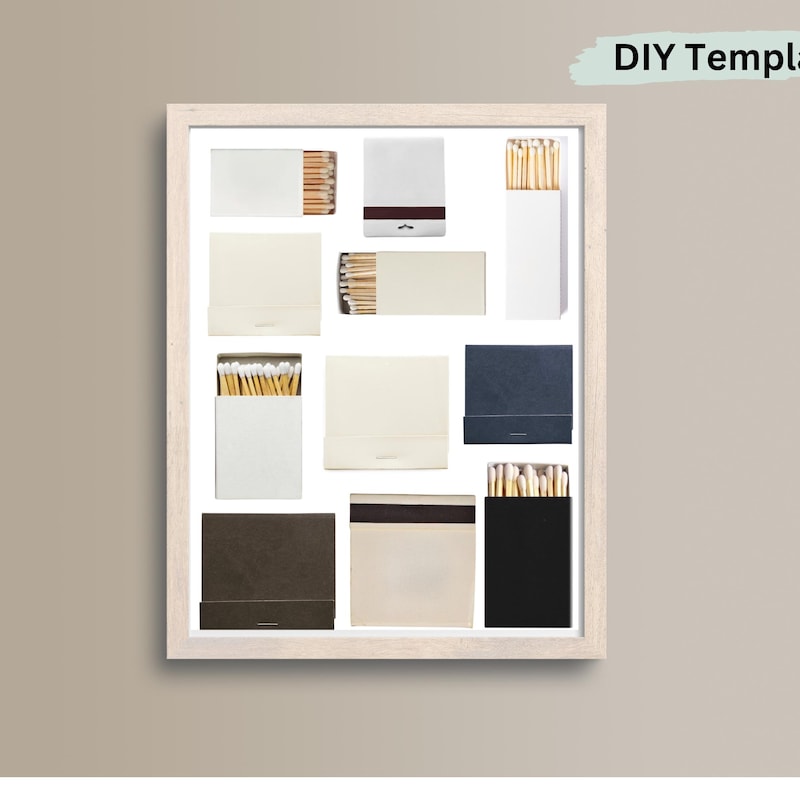 Matchbox Template Poster - Etsy