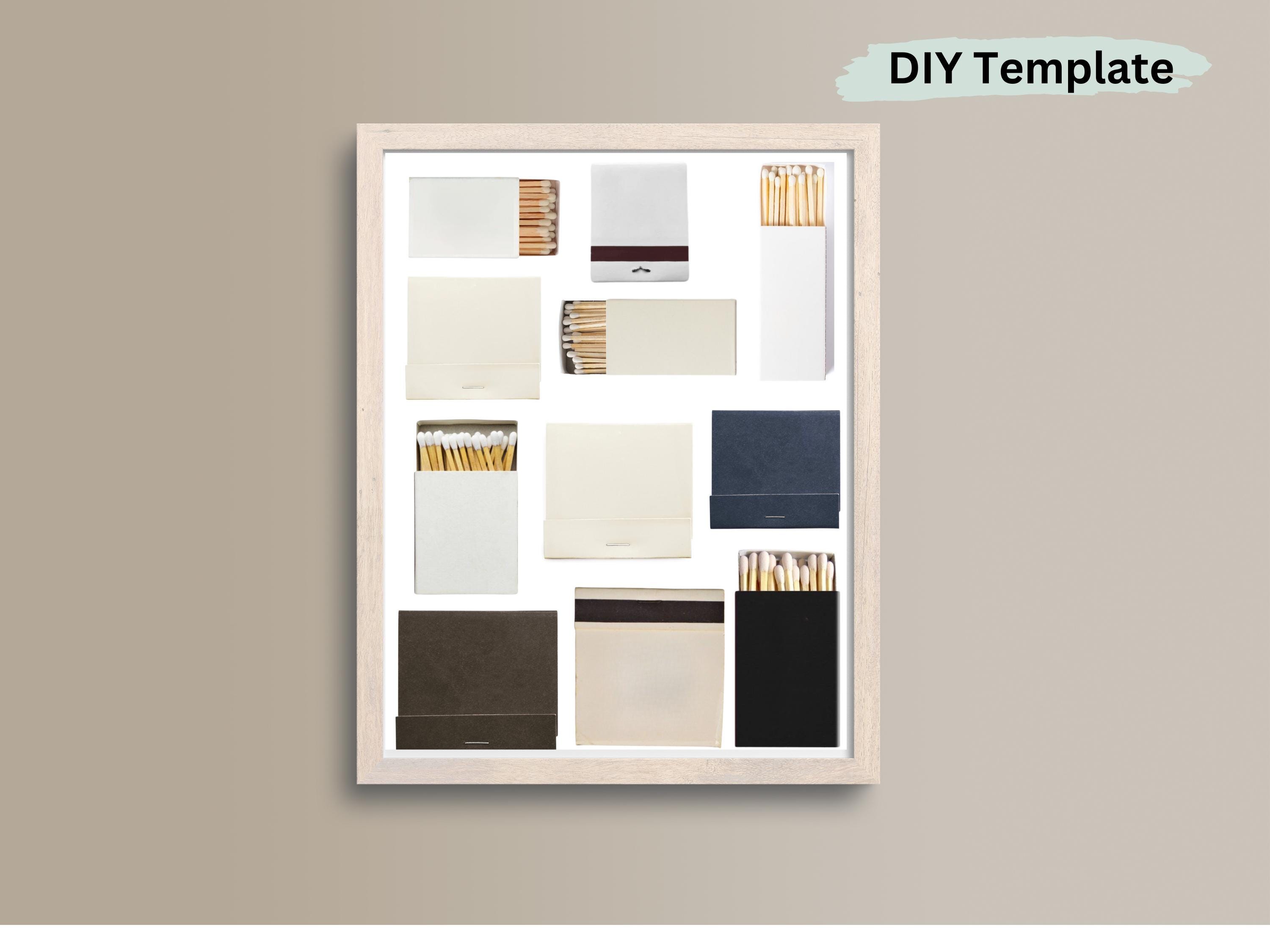 Matchbox Poster Template - Digital Download -blank Matchbox Template ...
