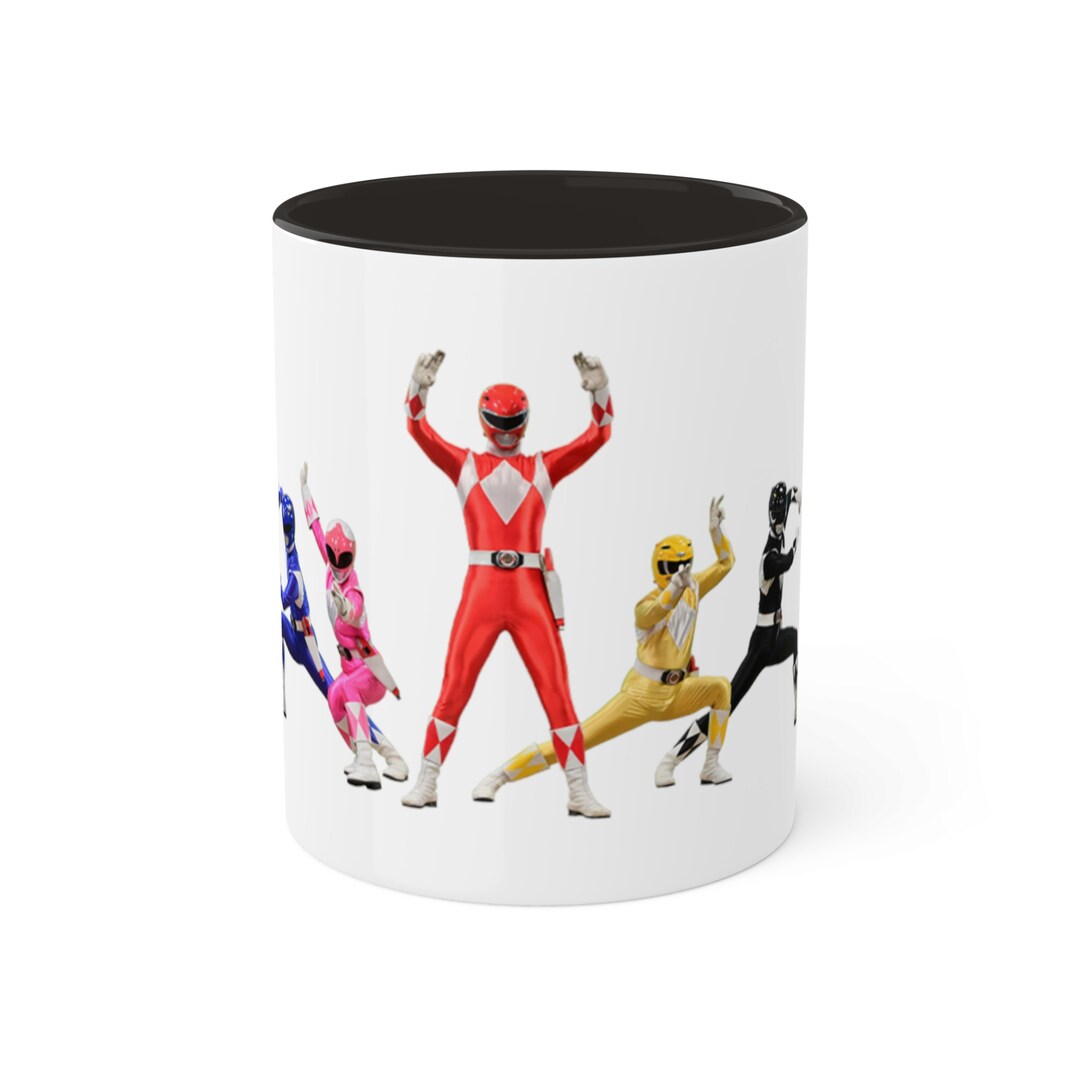 Power Rangers Colorful Mugs, Power Rangers Cups - Etsy