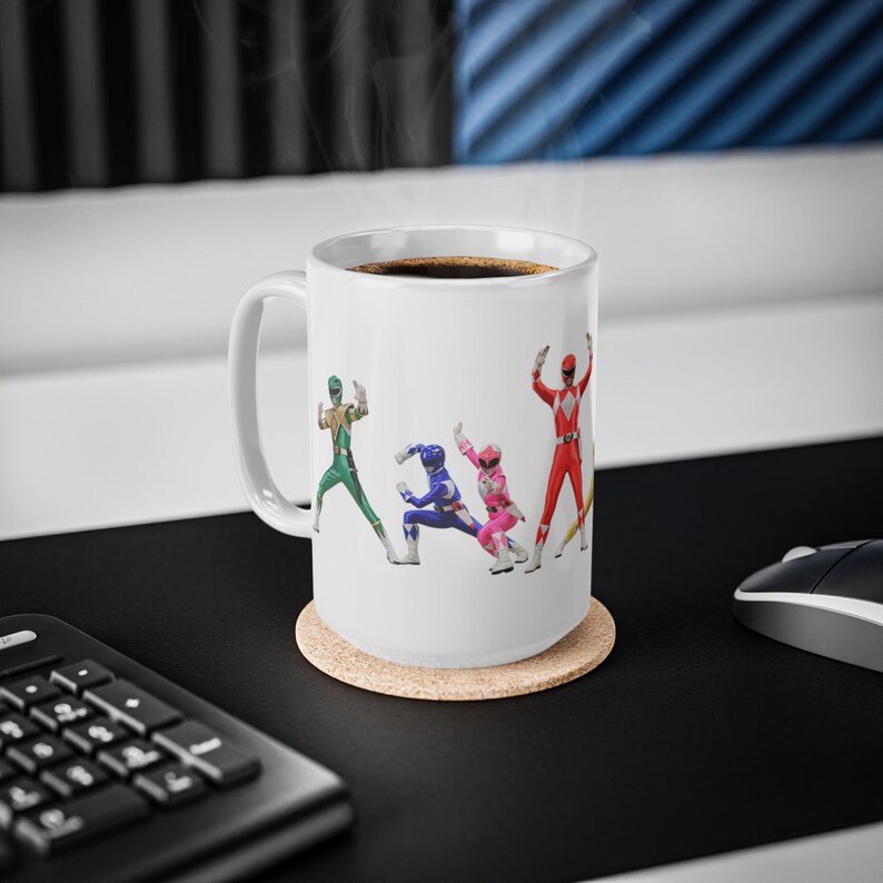 Power Rangers Ceramic Coffee Cups, 11oz, 15oz, Power Rangers Mugs - Etsy