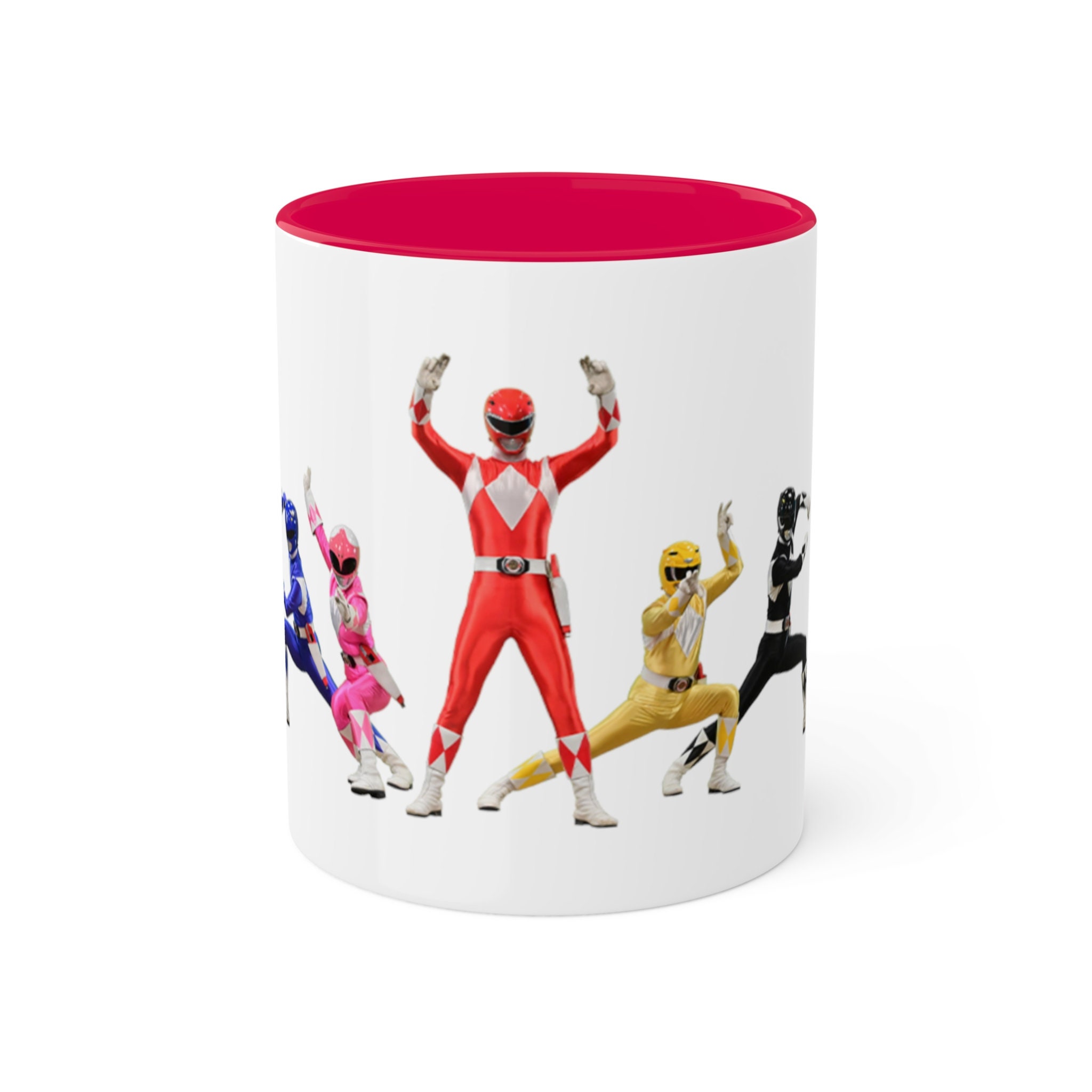 Power Rangers Colorful Mugs, Power Rangers Cups - Etsy