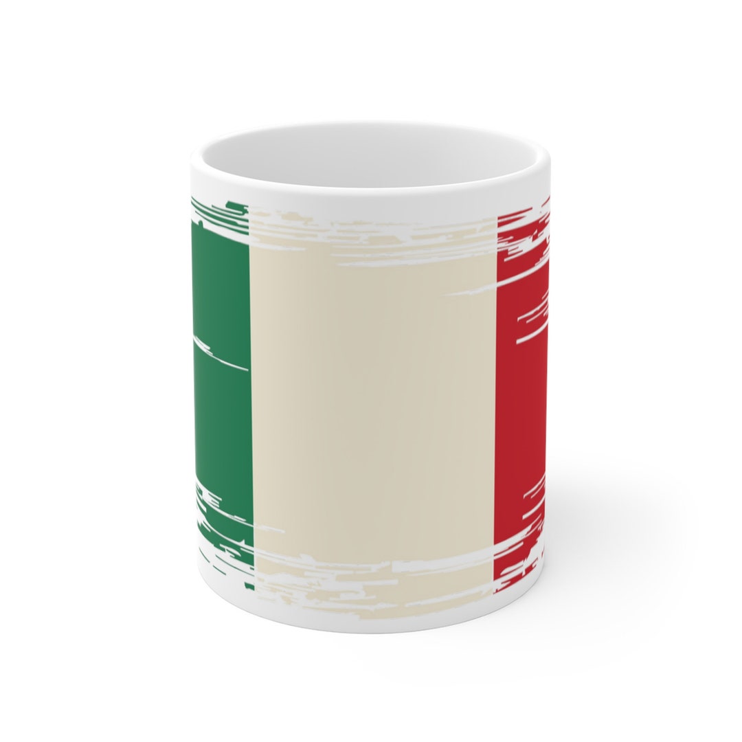 Italian Flag Mug, Bandiera Italiana, Flag of Italy Coffee Mug, Italy ...