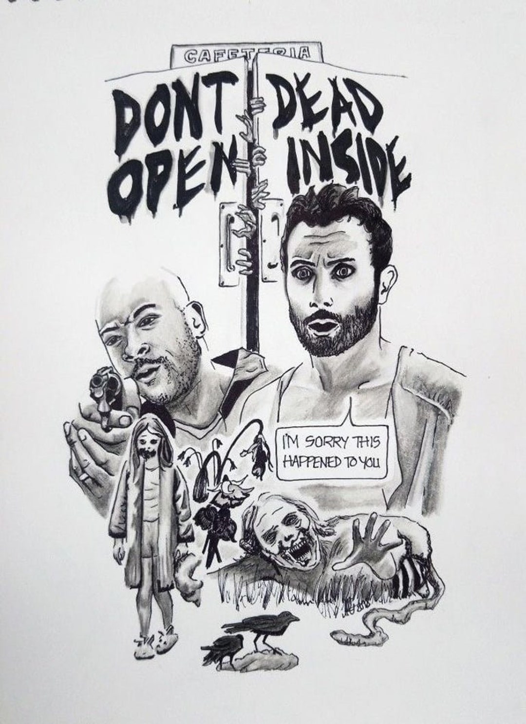 Days Gone Bye. A4 Print of Original Pen and Pencil Comic Style Drawing ...
