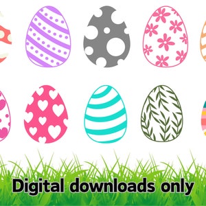 Easter Eggs Clipart, Easter PNG, Commercial Use, Digital,instant ...