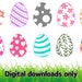 Easter Eggs Clipart, Easter PNG, Commercial Use, Digital,instant ...