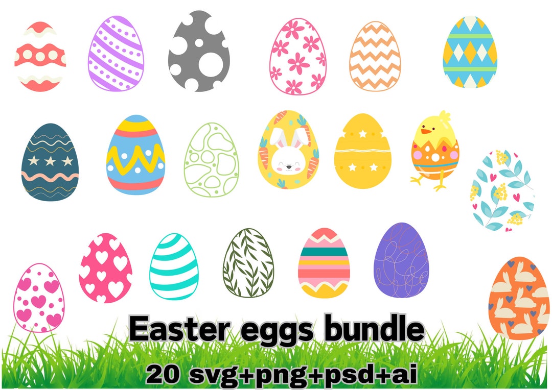 Easter Eggs Clipart, Easter PNG, Commercial Use, Digital,instant ...