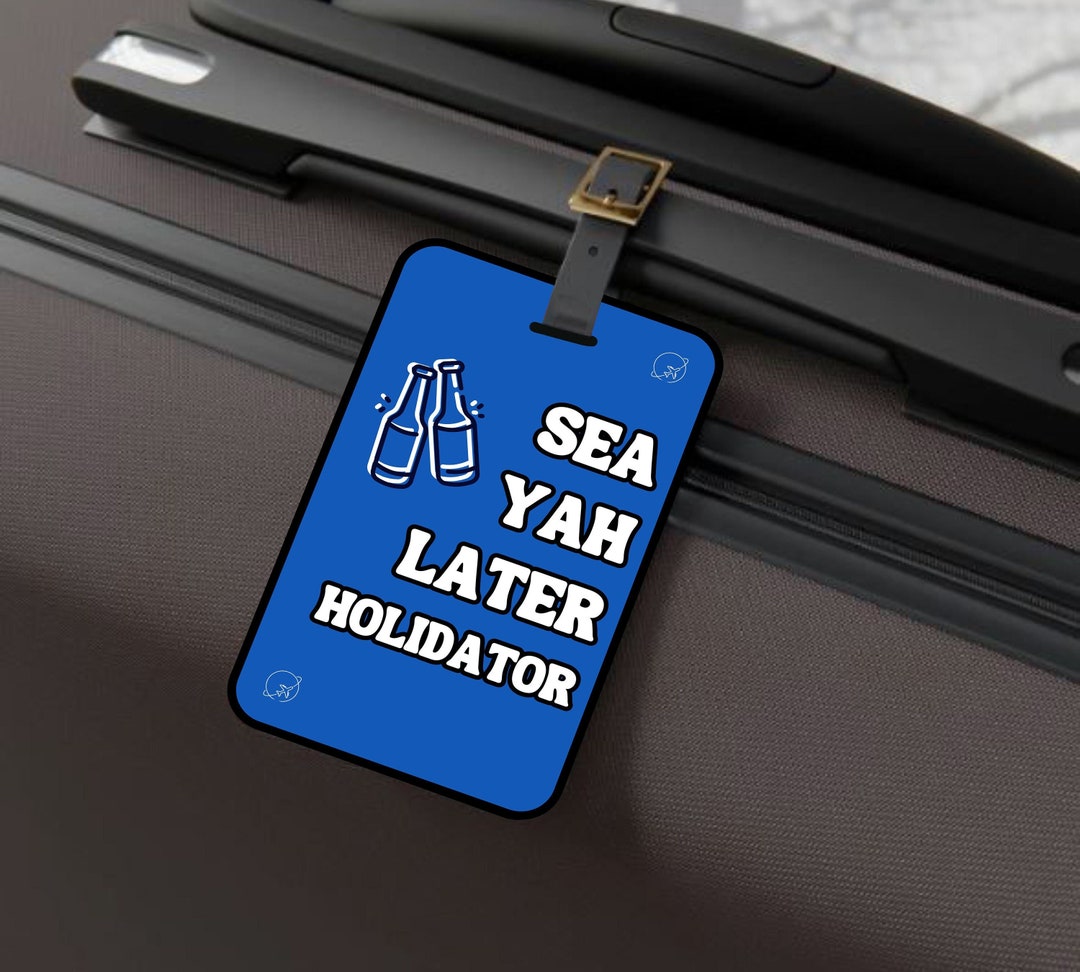 Printable Luggage Tags - Custom Travel Bag Labels for Weddings, Events ...