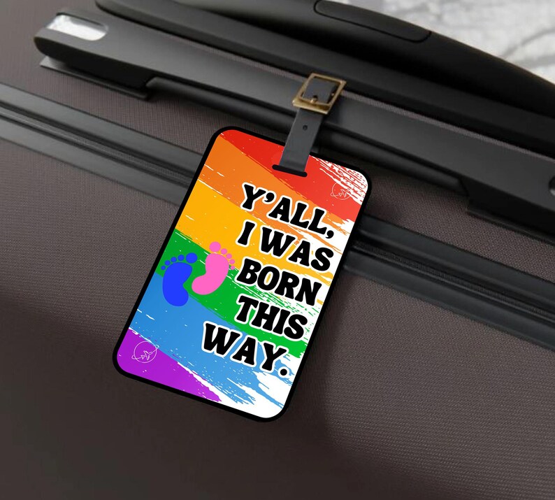 LGBTQIA Pride Printable Luggage Tags, Identity Rainbow Colorful Digital ...