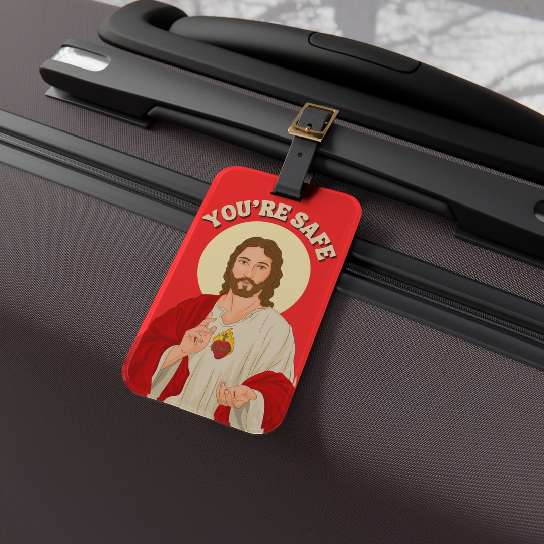 Modern Religious Luggage Tags, Jesus Design Backpack Bag Tag, Traveler ...