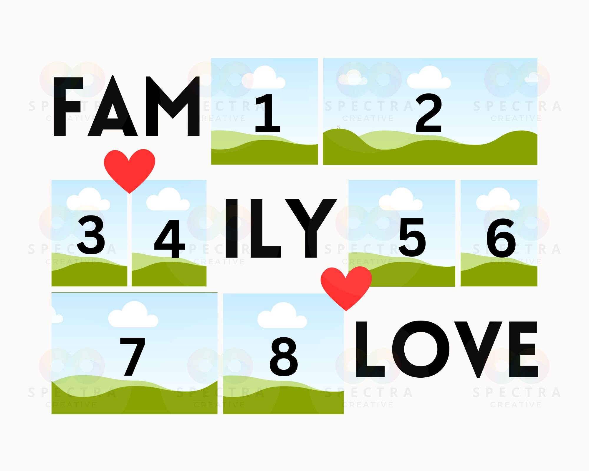 Editable Family Reunion Photo Collage Template Frame Art Gift Wedding ...