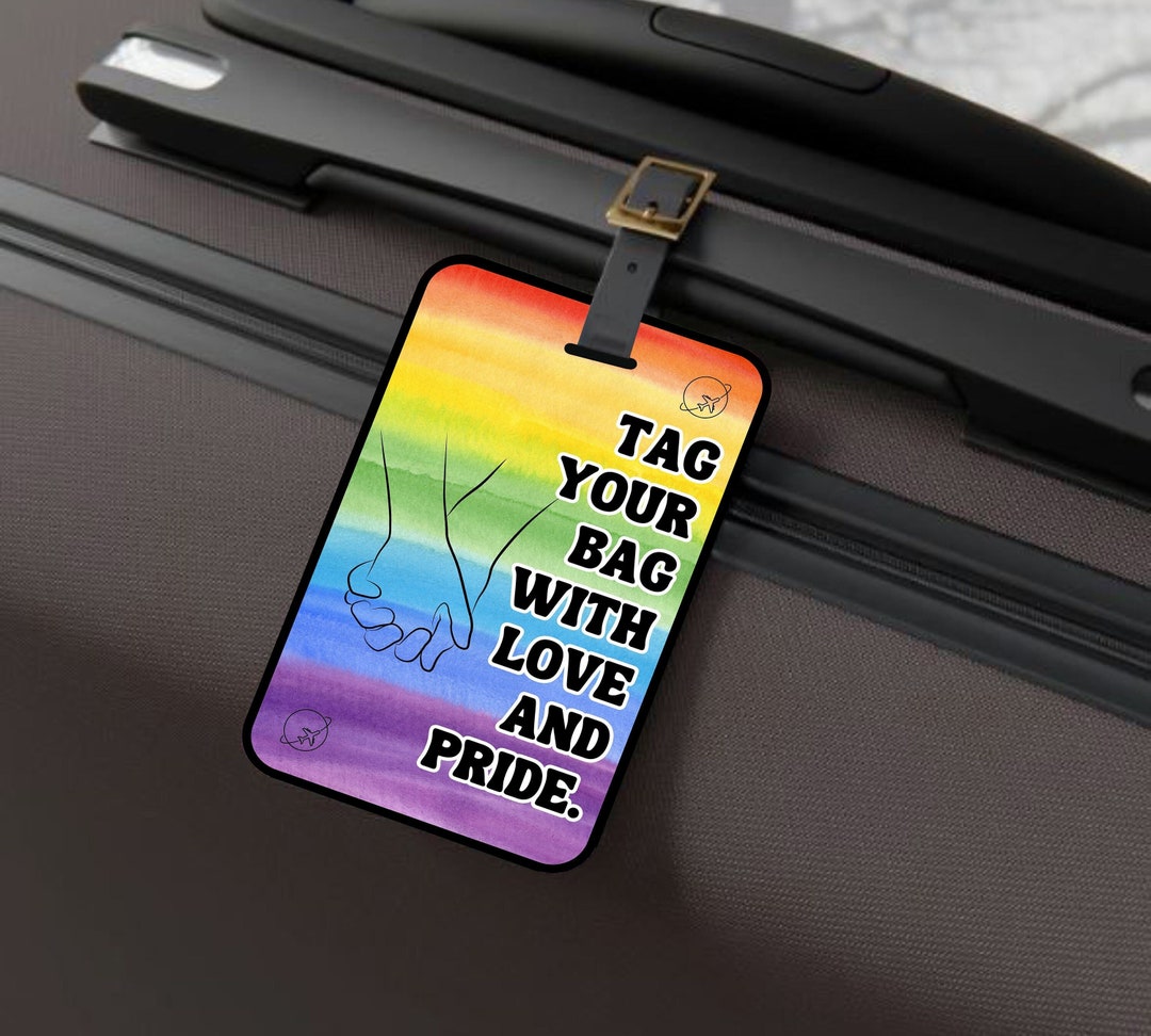 LGBTQIA Pride Printable Luggage Tags, Identity Rainbow Colorful Digital ...