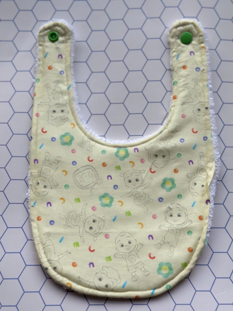 Baby Bib Cocomelon JJ & Friends lemon - Etsy