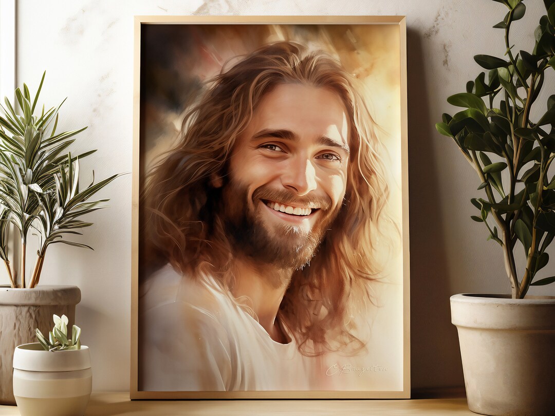 Lord of Light | Digital Download | Jesus Portrait | Bible Art ...