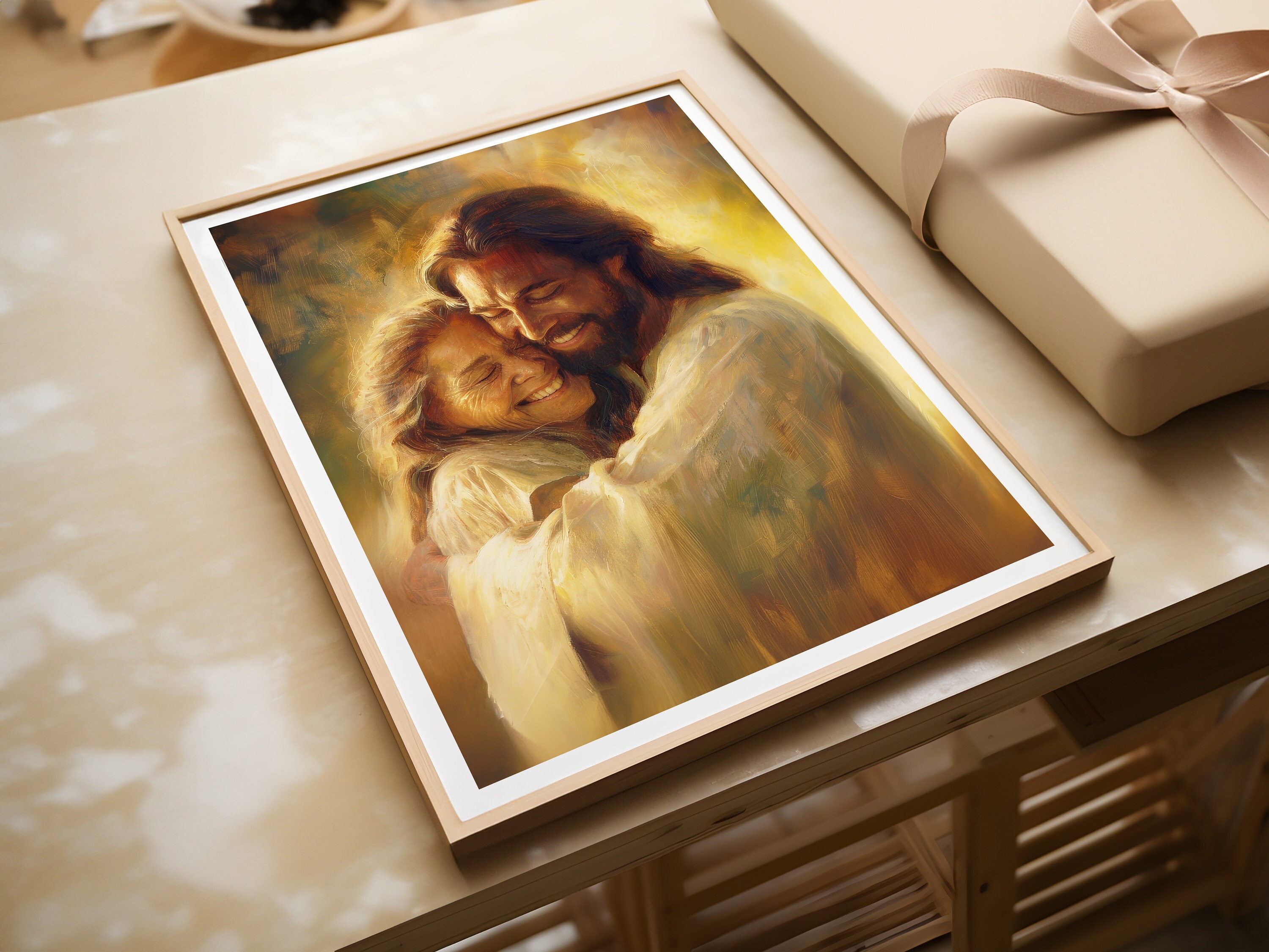 Welcome Home 2 Handmade Fine Art Print Jesus Christ Portrait First ...