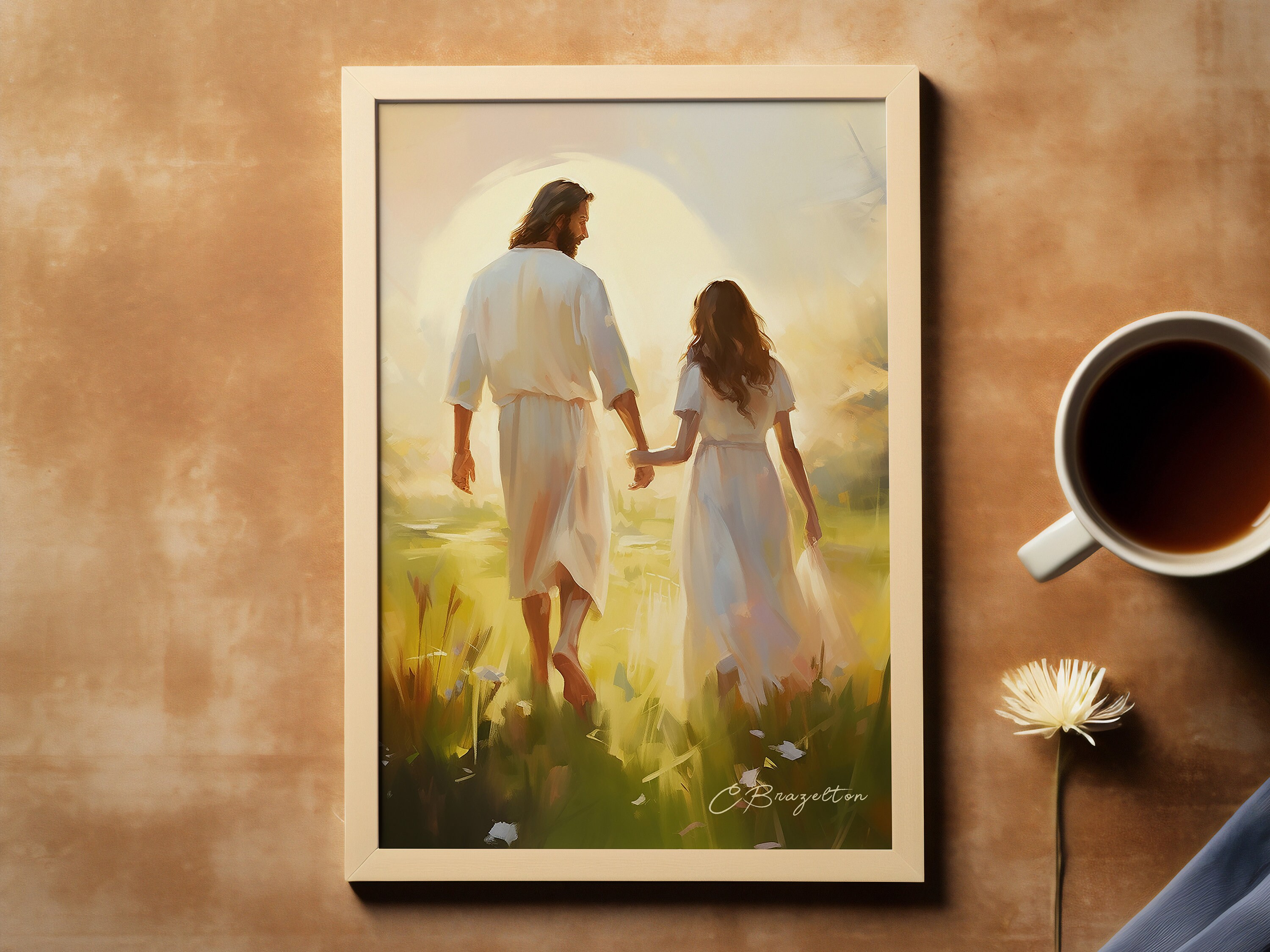 Come Follow Me | Digital Download | Jesus Christ Walking With Girl ...