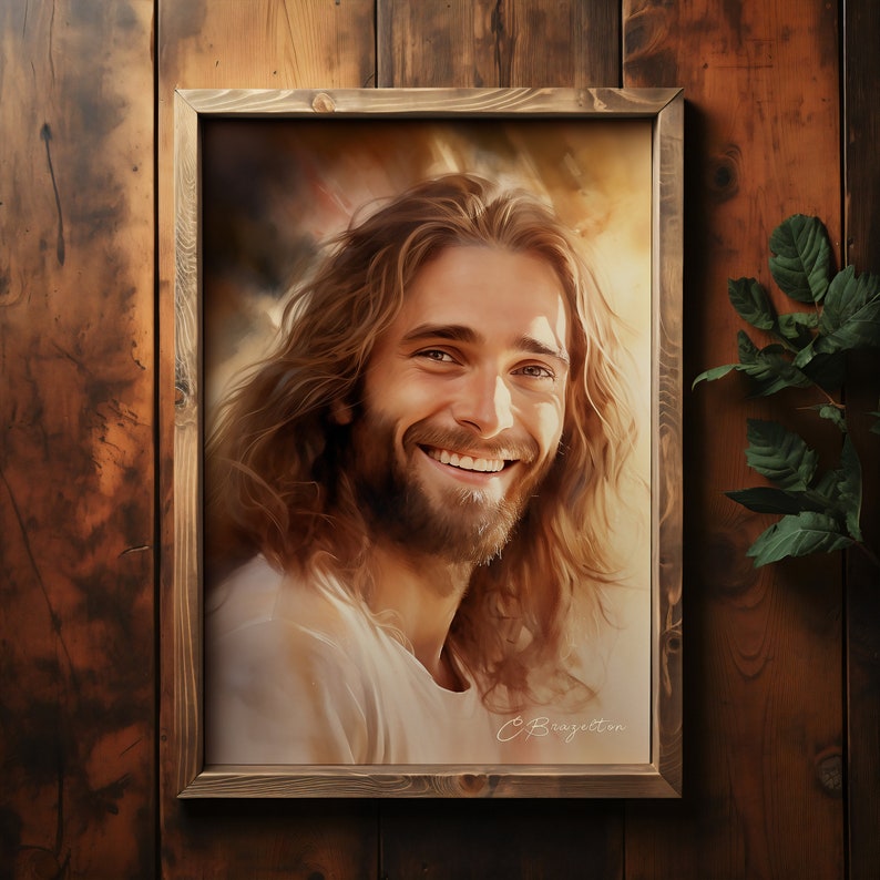 Lord of Light Digital Download Jesus Portrait Bible Art Christian Art ...