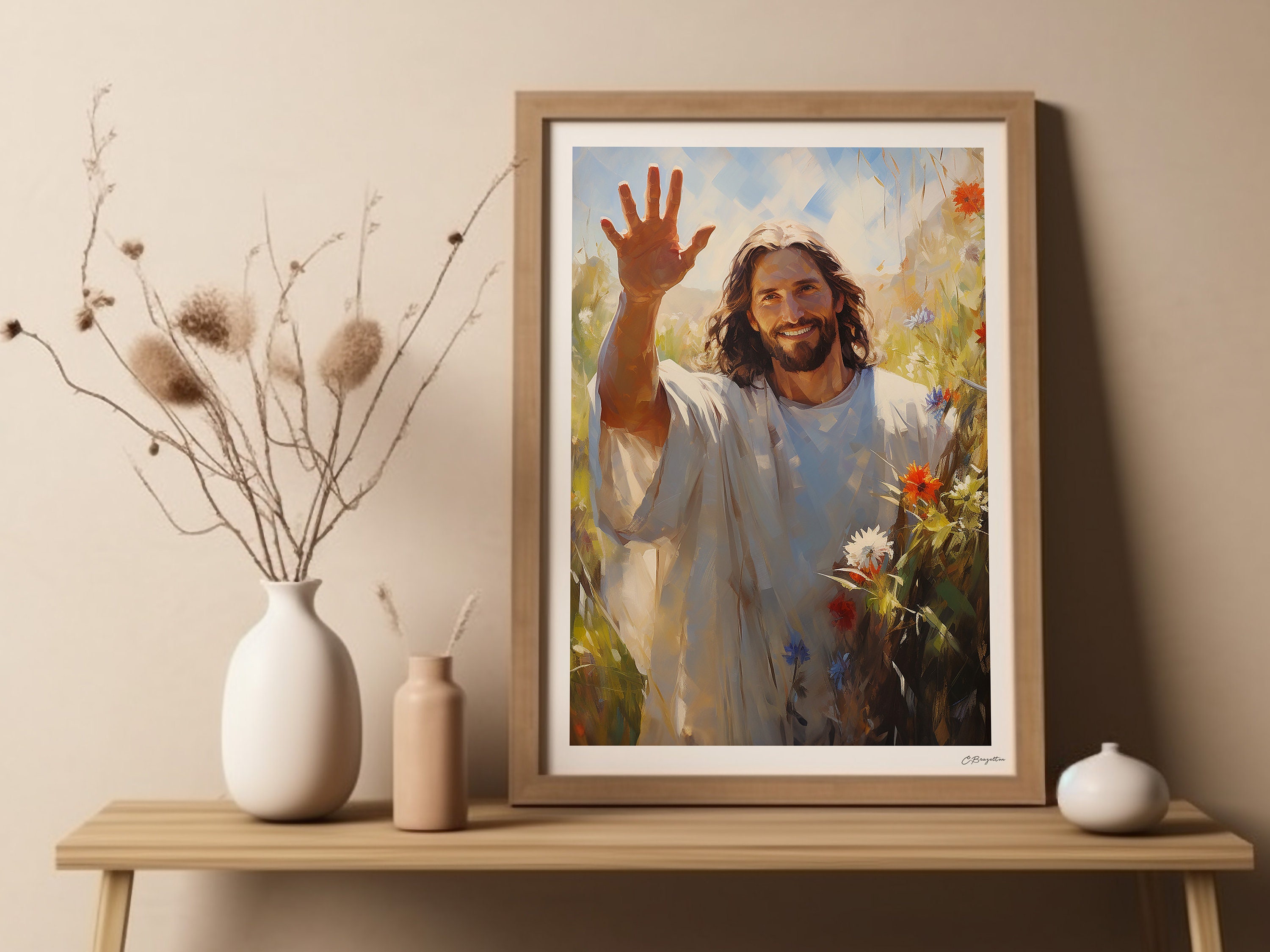 Well Done | Handmade Fine Art Print | Jesus Christ Portrait | Painting ...