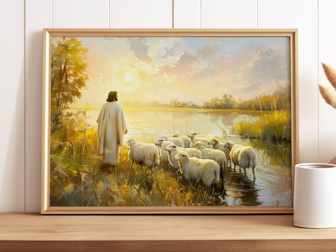 The Lord is My Shepherd | Christian Art | Bible Art | Jesus Art ...