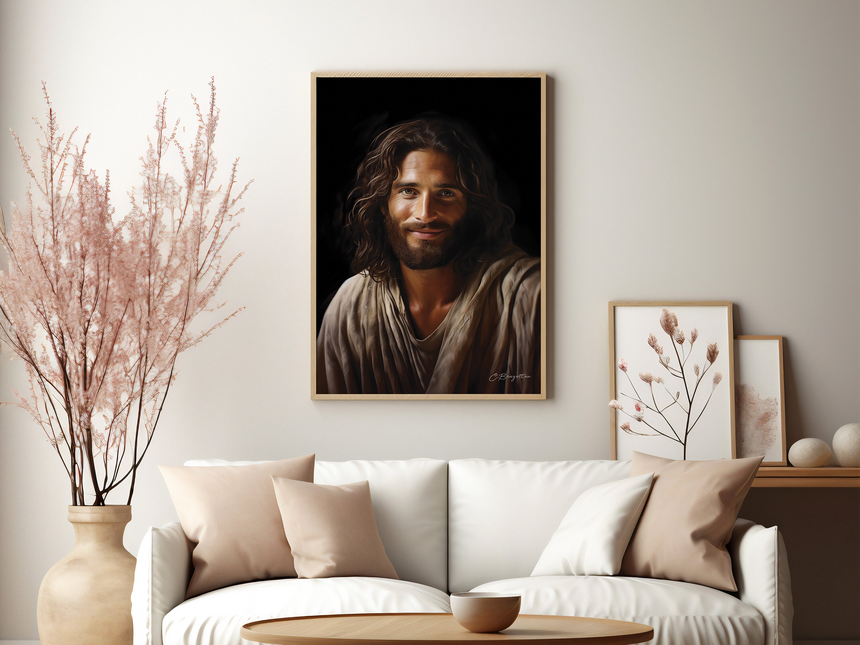 Humble Savior Digital Download Bible Art Christian Art Jesus Painting ...