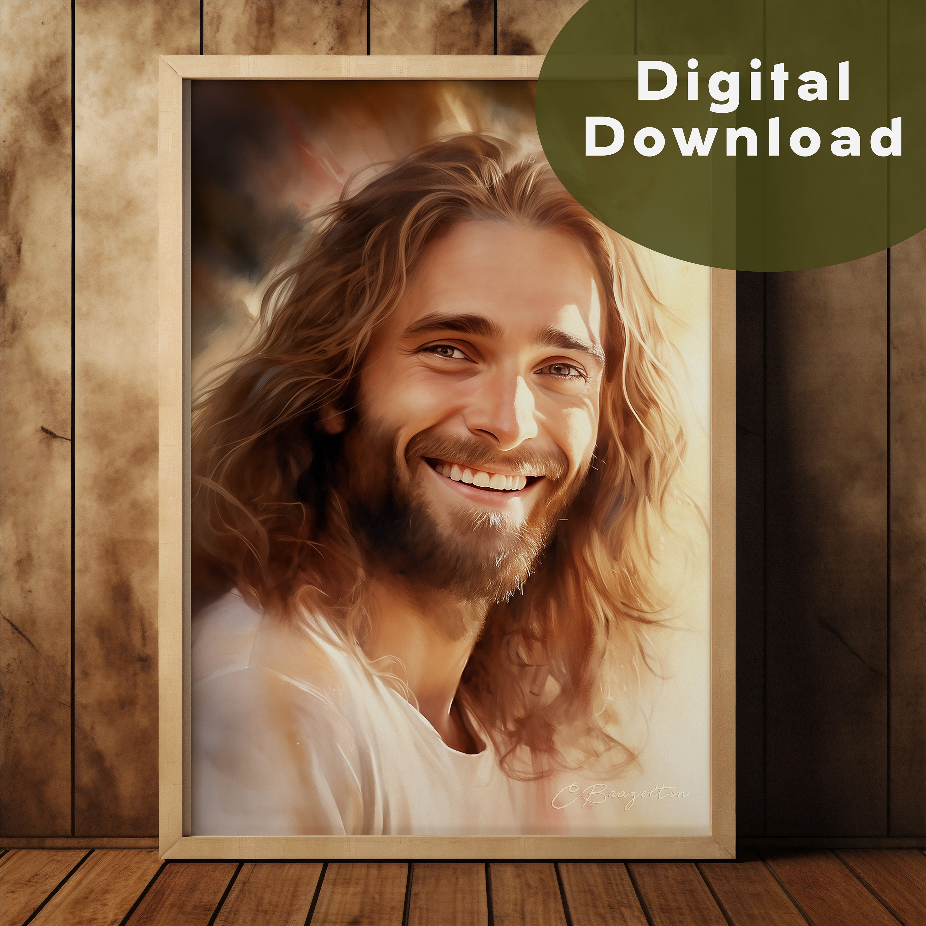 Lord of Light Digital Download Jesus Portrait Bible Art Christian Art ...