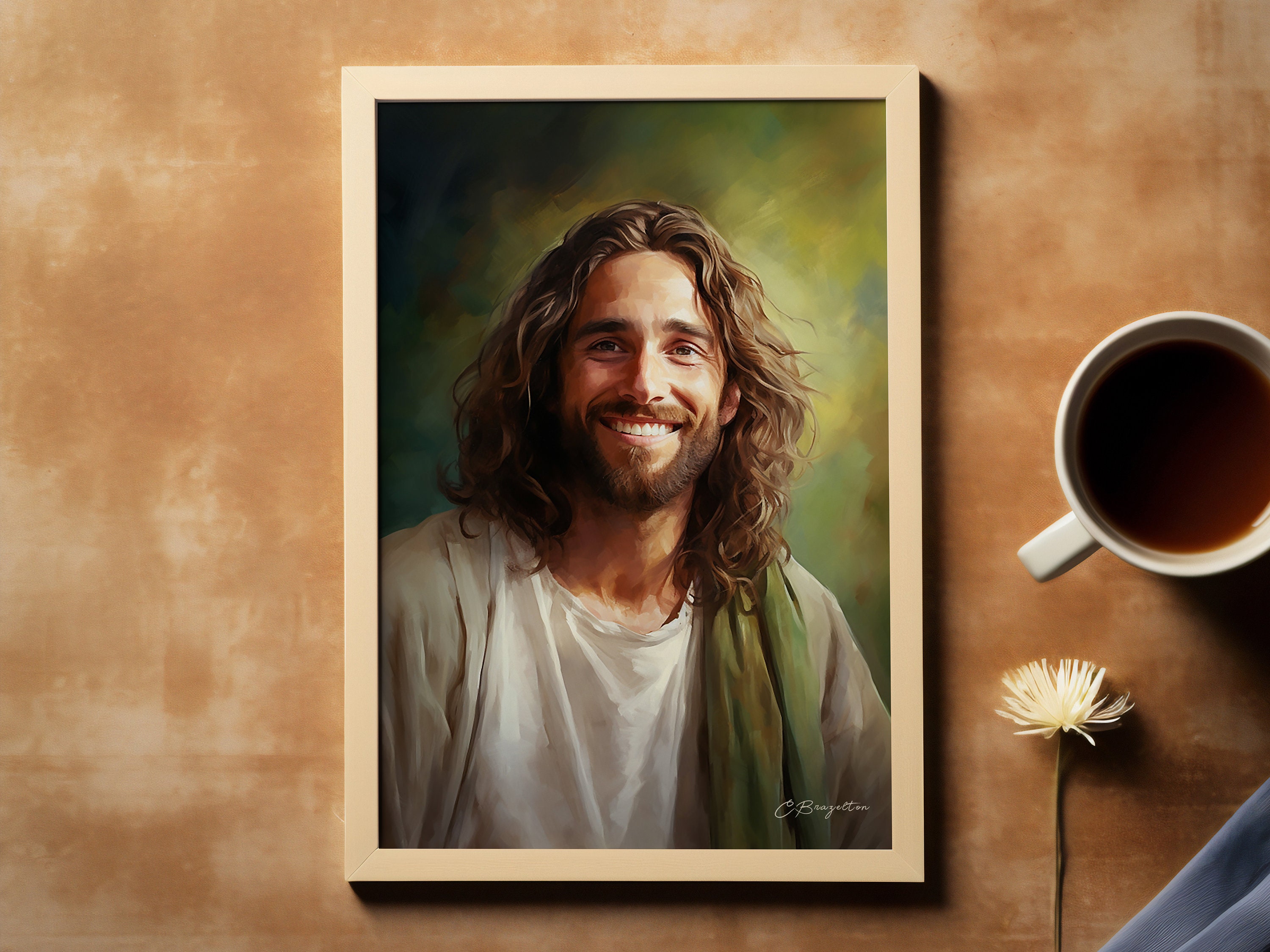 Our Strength Digital Download Bible Art Christian Art Jesus Painting ...