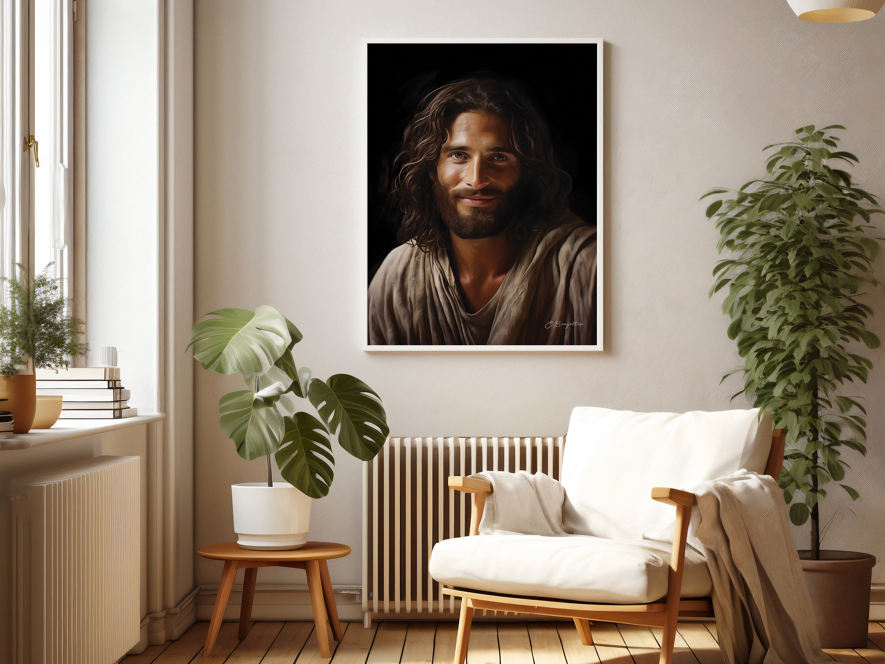 Humble Savior Digital Download Bible Art Christian Art Jesus Painting ...