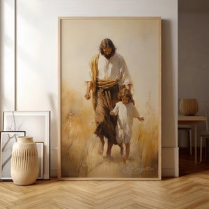 Light and Guide | Digital Download | Jesus Christ Walking With Children ...
