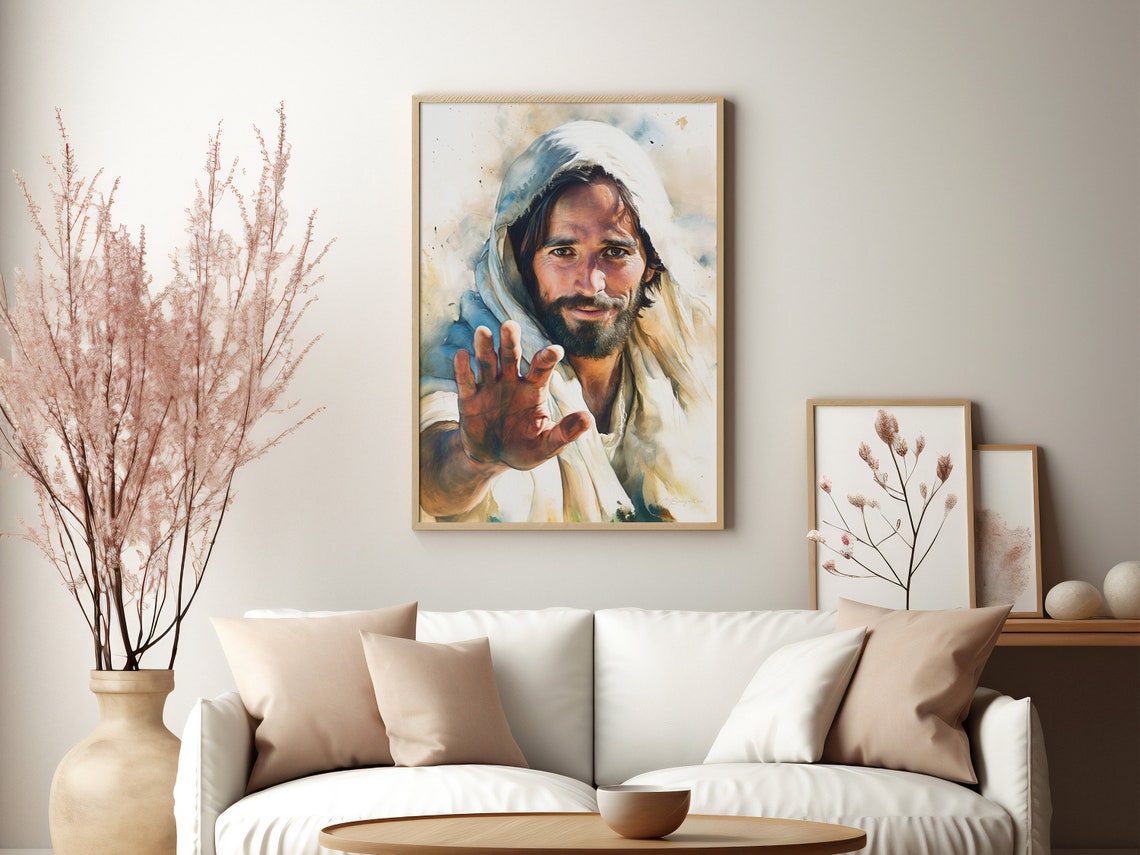 Healing Hand Christian Art Bible Art Jesus Art Digital Download Jesus ...