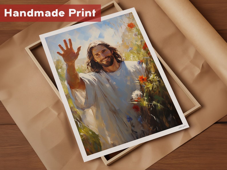 Well Done | Handmade Fine Art Print | Jesus Christ Portrait | Painting ...