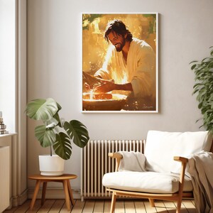 Humble King | Digital Download | Jesus Washing Feet | Christian Art ...