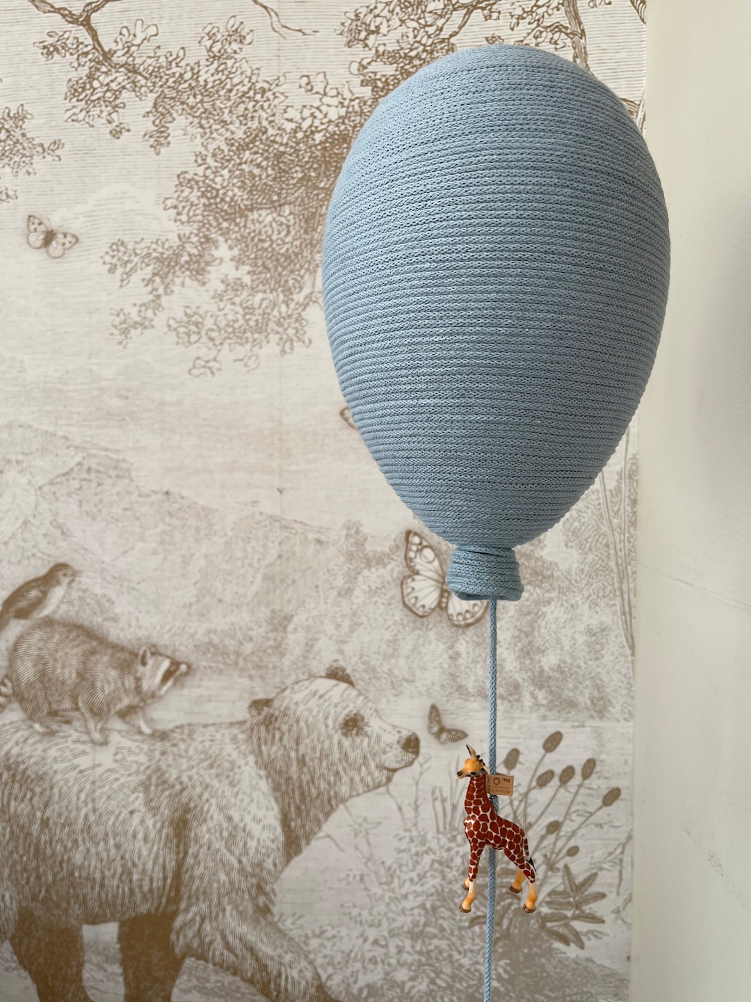 Baloo Decorative Balloon XL Misty light Blue Fabric Balloon Kids Wall ...