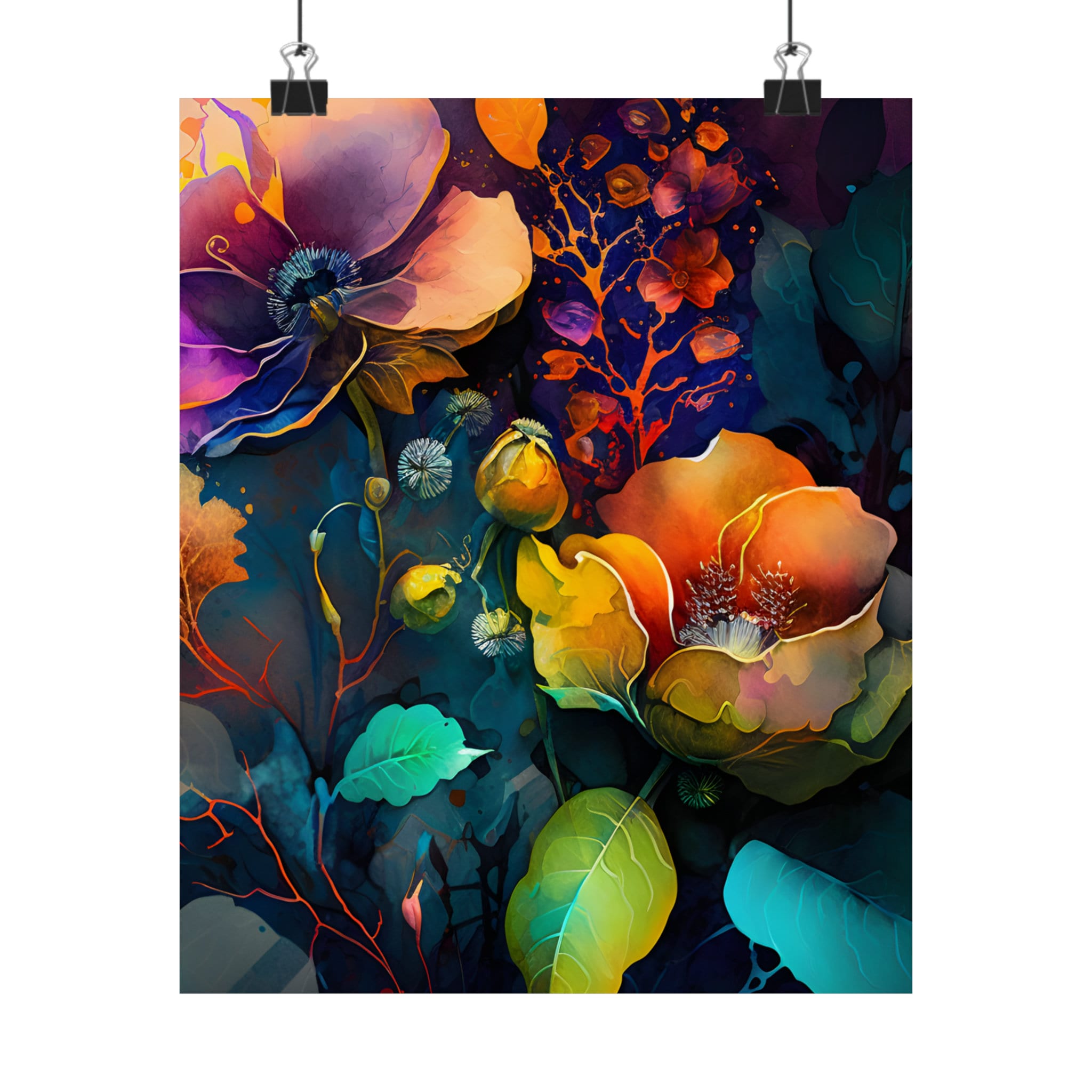 Poster Flowers 2 - Etsy