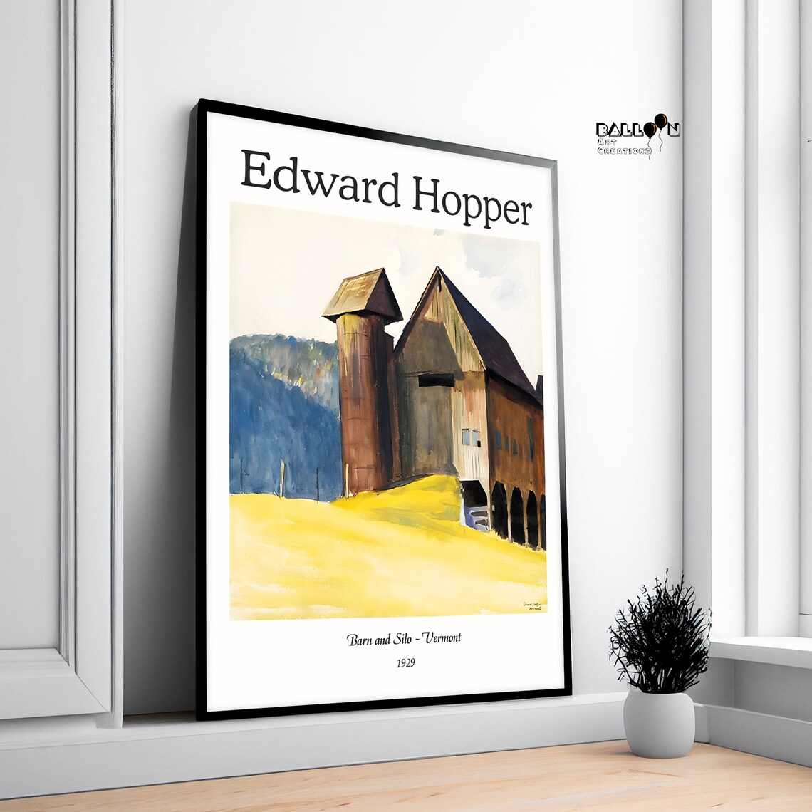 Edward Hopper, Barn and Silo-vermont, 1929, Edward Hopper Wall Poster ...