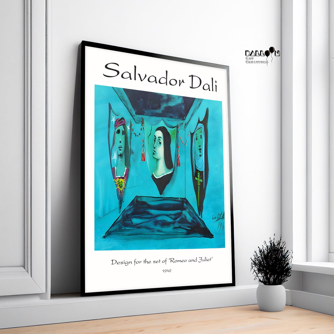 Salvador Dali, Design for the Set of 'romeo and Juliet', 1942, Salvador ...